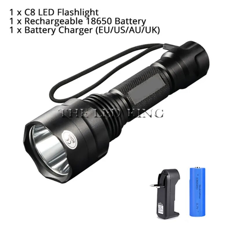 Pocketman XML T6 L2 Фонарик 4000 Люмен V6 12000LM, Option C