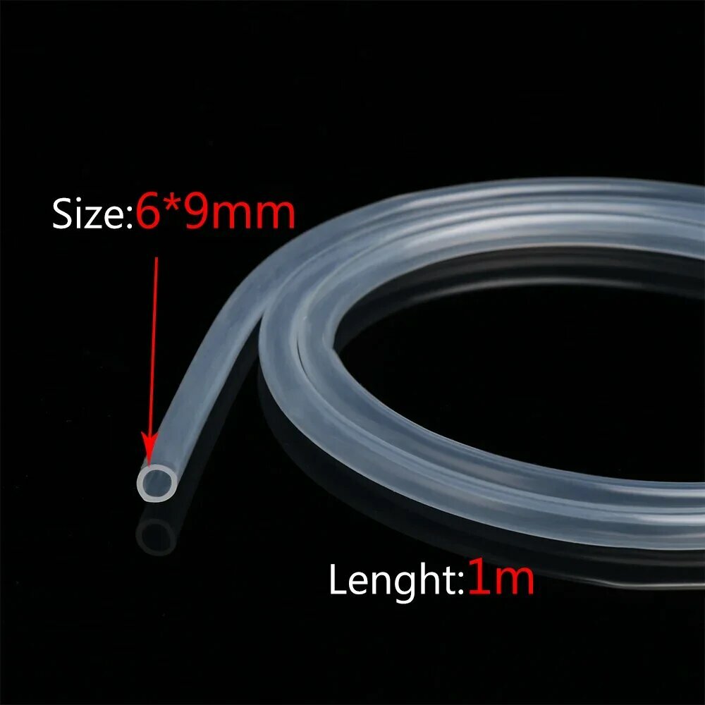 Прозрачный силиконовый шланг 4-16 мм 6x9 mm, 1meter