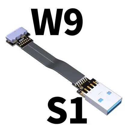 ADT-LINK кабель USB 3.0 Micro-B плоский экранирующий 0.25m, S1-W9