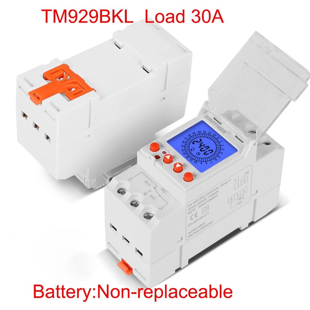SINOTIMER TM929BKL Таймер нагрузки 30A