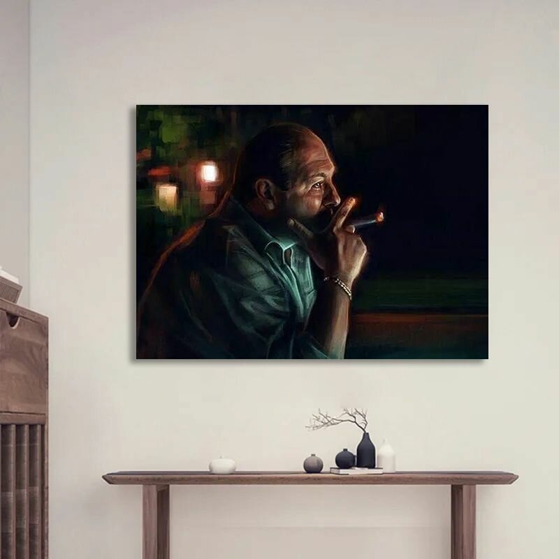 Поп Арт / Тони Сопрано - 60х80, Большая картина "Мафия", постер на стену, Крестный отец