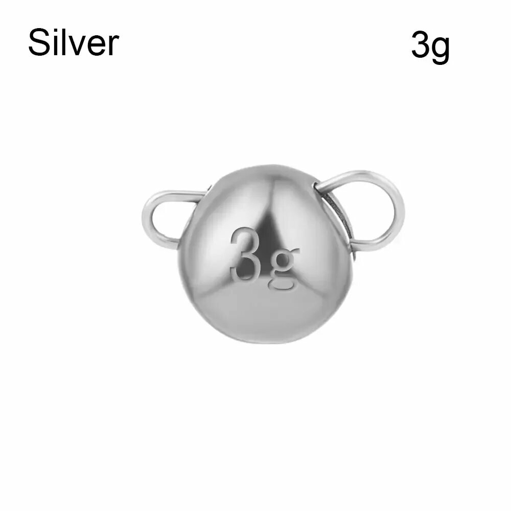 Вольфрамовые грузила для рыбалки 6 цветов 1-12 г --Silver - 3g