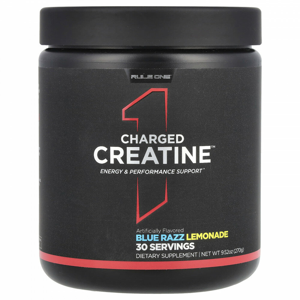 Rule One Proteins, Charged Creatine™, лимонад с голубой малиной, 270 г (9,52 унции)