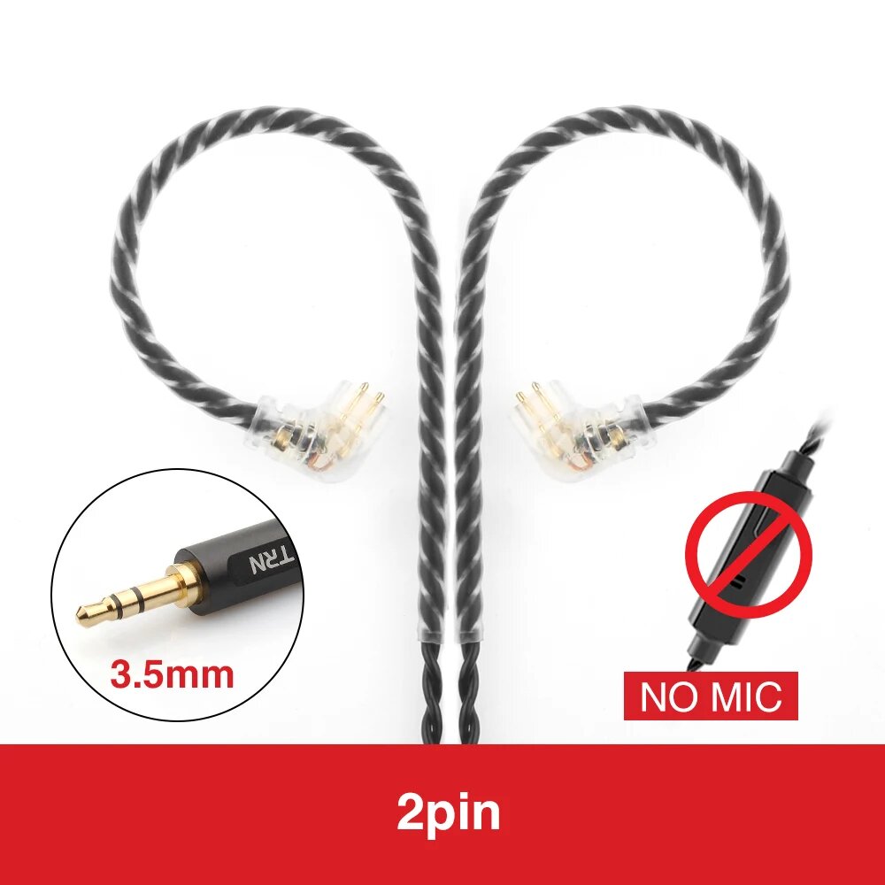 Кабель для наушников TRN A1 A1- 2pin nomic