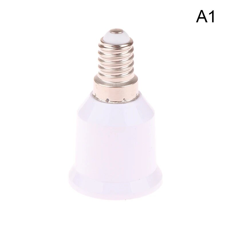 Пластиковый адаптер лампы E14 в E27/E27 HELTC A1