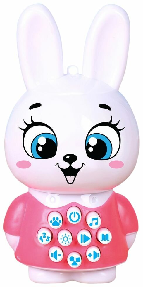 Музыкальная игрушка "Зайчик" для детей, интерактивная развивающая игра со световыми и звуковыми эффектами