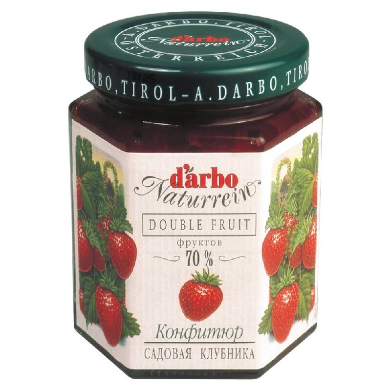 Конфитюр DARBO Садовая клубника 70% /стекло/ 200г