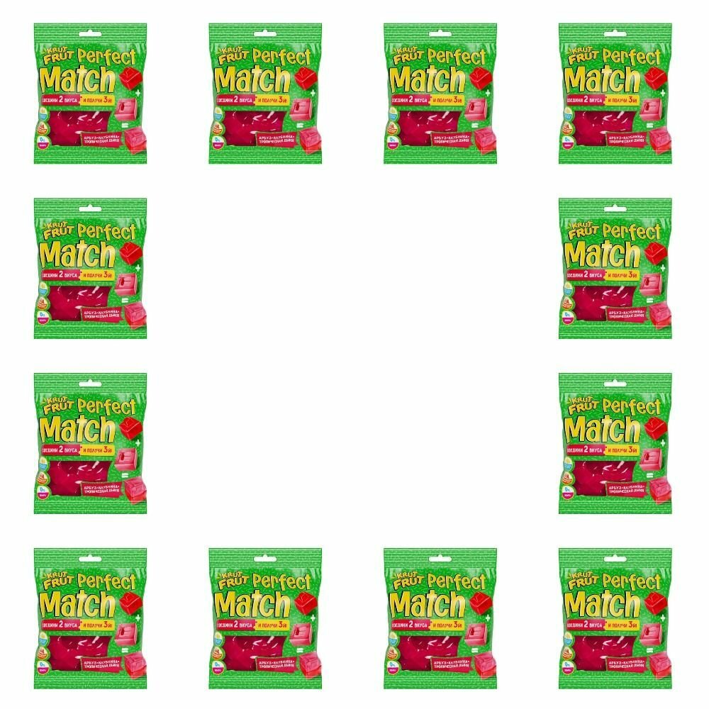 KrutFrut Мармелад жевательный, Кубики, 70 г - 12 шт