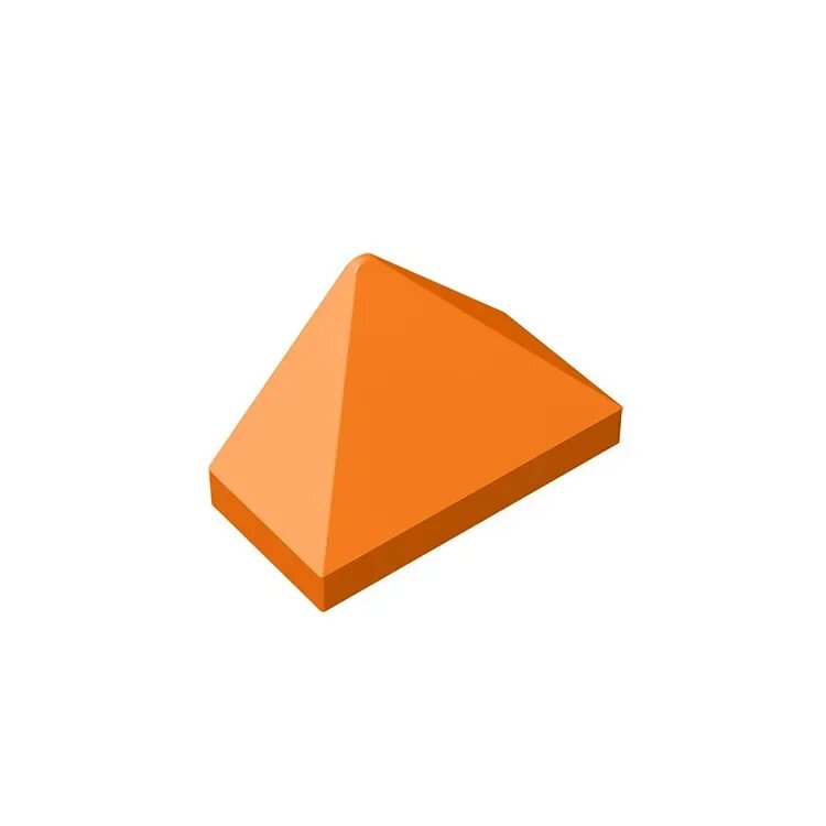 Оранжевые строительные блоки Gobricks 3048 шт, Цвет: 021