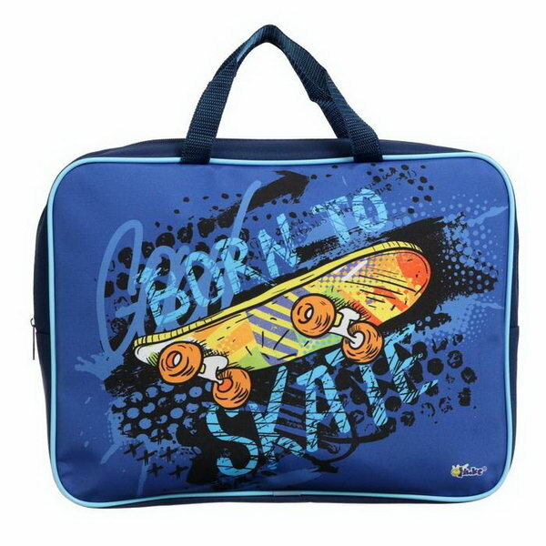 Папка с ручками текстиль А4 80мм 350*265 ПМД 4-20 мал "Скейт"