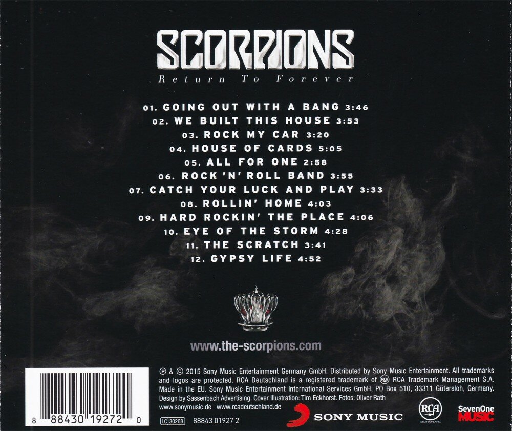 Scorpions. Return To Forever (CD) (СД диск, CD Box, Мексика) — фото 1
