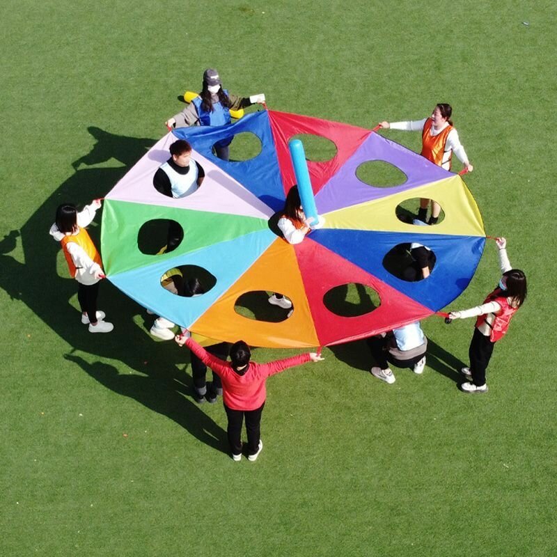 Детская игра "Rainbow umbrella", для командных игр, на открытом воздухе