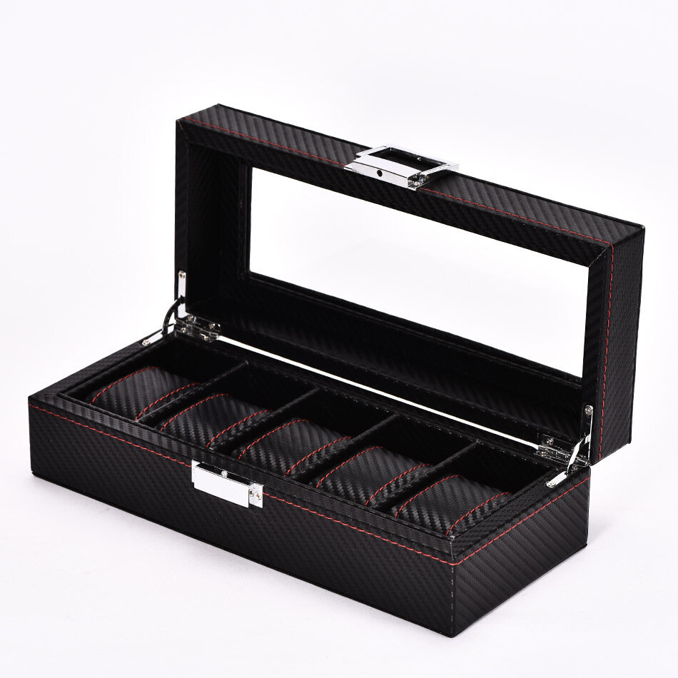 Подарочная коробка W110, для часов, из углеродного волокна