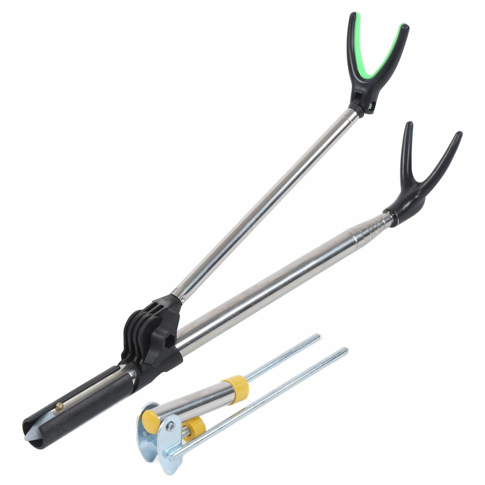 Держатель для удочки из нержавеющей стали 1,5 м, вставной кронштейн для удочки, выдвижная подставка для рыболовных снастей, прочный аксессуар для отдыха на природе