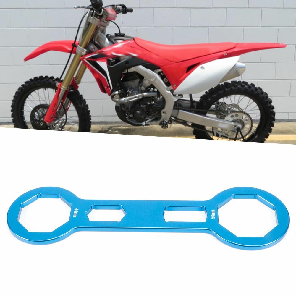 1,8 дюйма/2 дюйма Ключ Для Снятия Крышки Вилки, Установка и Ремонт Передних Амортизаторов, Подходит для CRF250R, CRF450R, CRF450XBlue