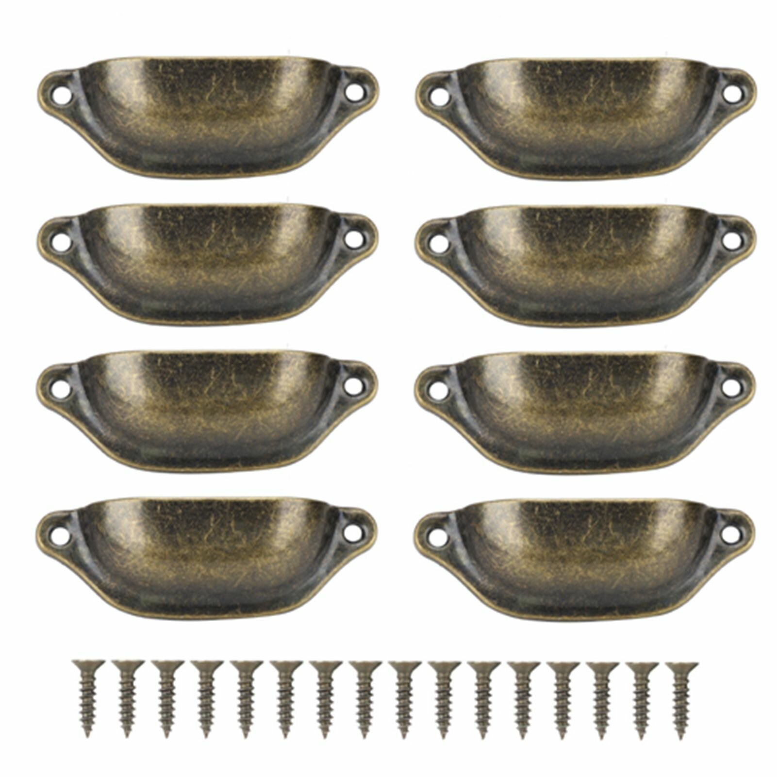 Антикварная полукруглая ручка-ракушка из зеленой бронзы, мебельные ручки в китайском стиле для ящиков шкафа, аптечки, книжного шкафа