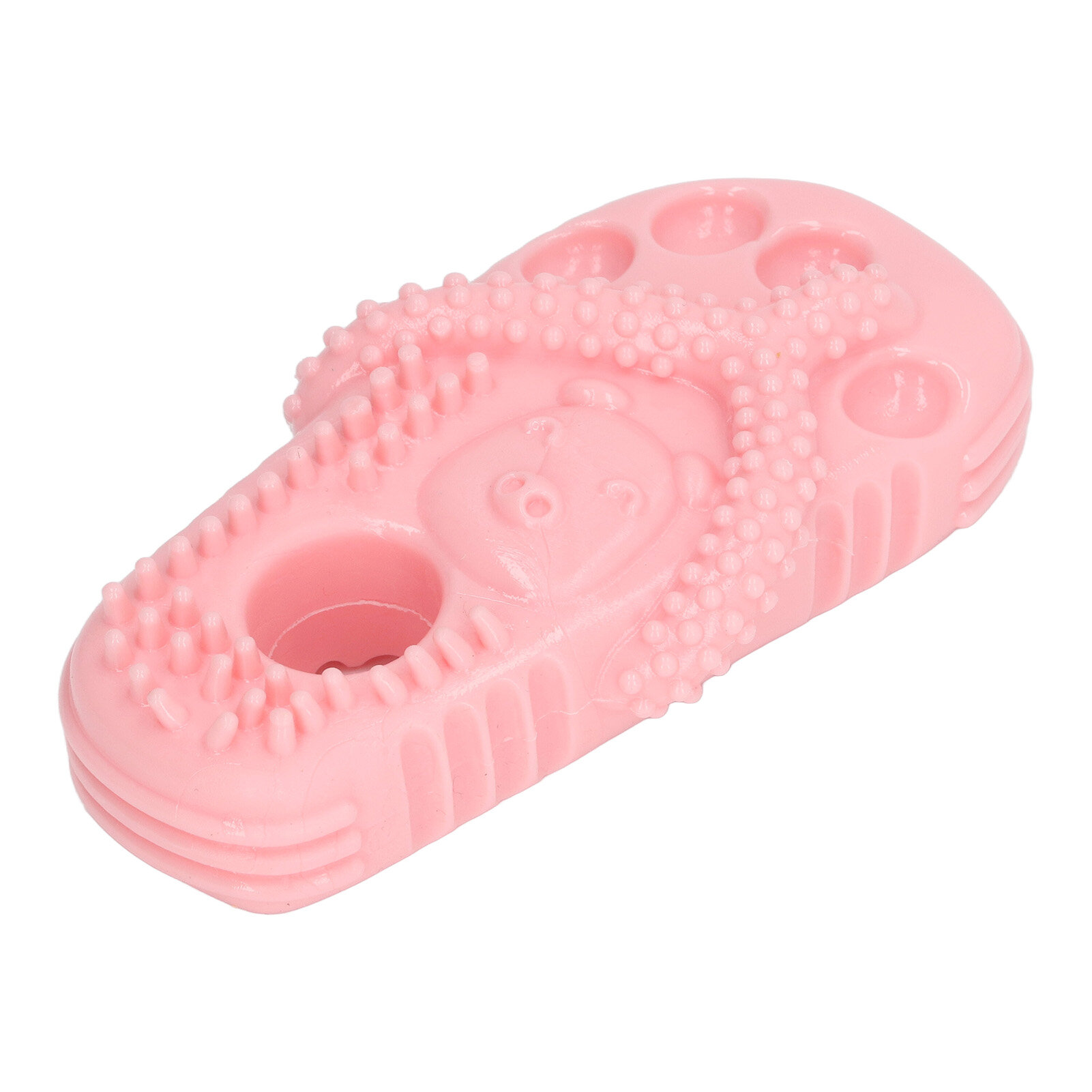 Собака жевательная игрушка TPR милые тапочки в форме устойчивых к укусам чистка зубов игрушка для прорезывания зубов домашних животных для щенков подарок розовый