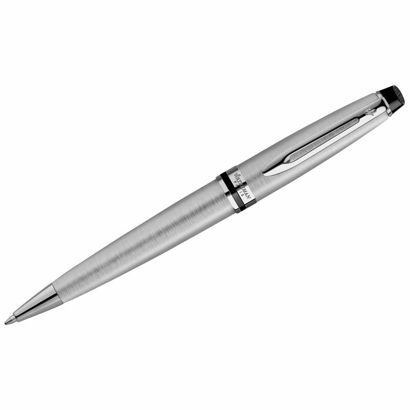Ручка шариковая Waterman "Expert Stainless Steel СT" синяя, 1,0 мм, подарочная упаковка (S0952100)