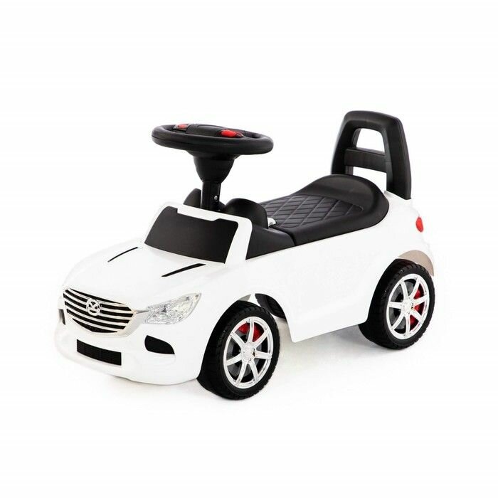 Толокар Полесье SuperCar N4, со звуковым сигналом, цвет белый, пластик (84514)
