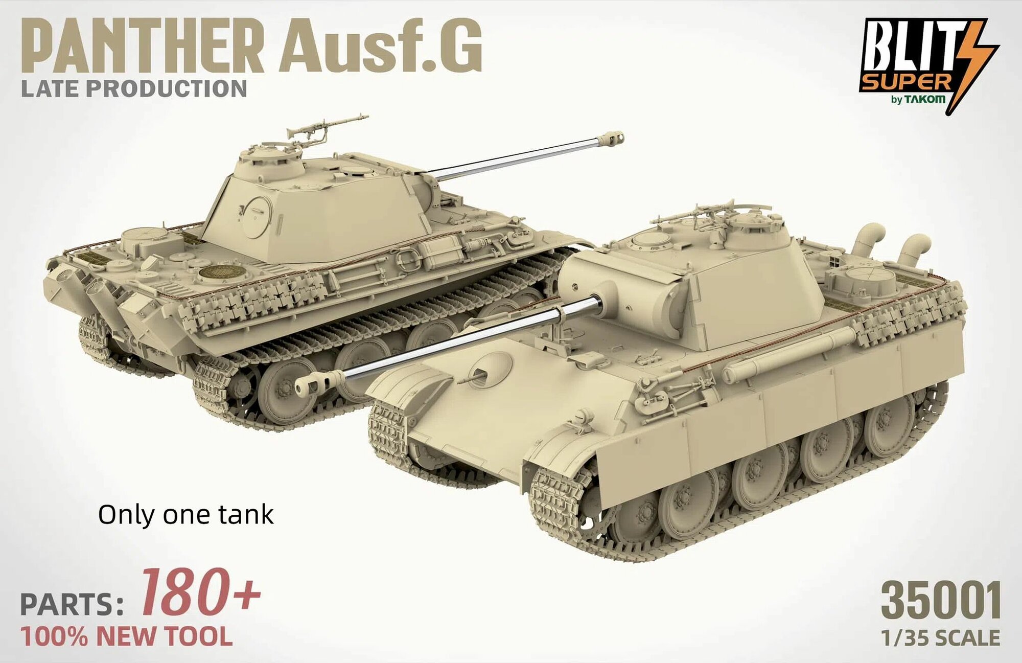 TAKOM 35001 1/35 Модель танка "Panther Ausf.G" Постпродакшн (Суперблиц)