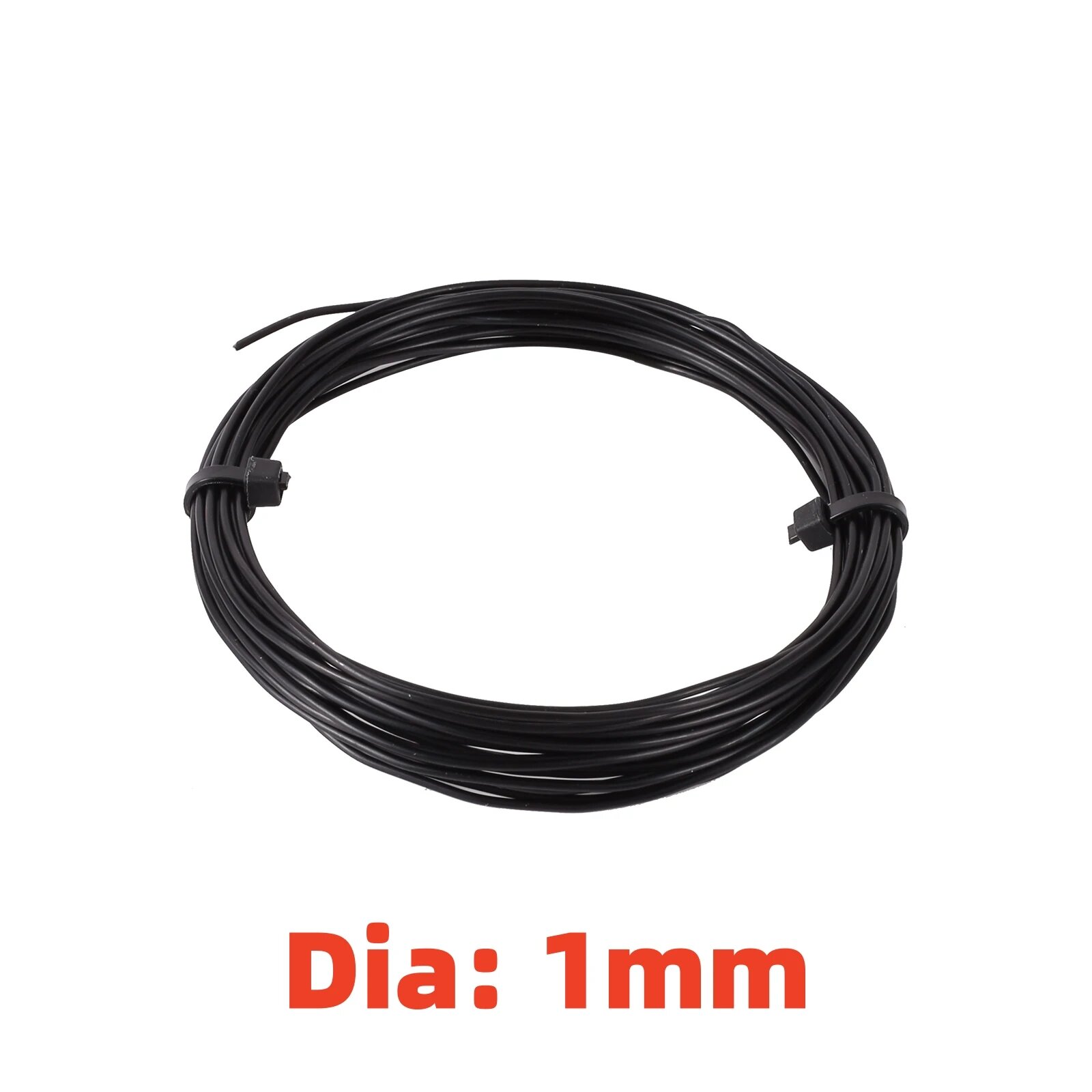 Бонсай проволока алюминиевая черная 1,0/1,5/2,0/2,5/3 мм 5M, Dia 1mm