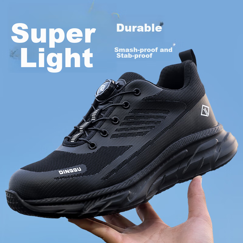 Dinggu Intelligent Buckle Safety Shoes, Lightweight And Comfortable Work Shoes, [Best-Selling All-Season Model] JD1322hei41