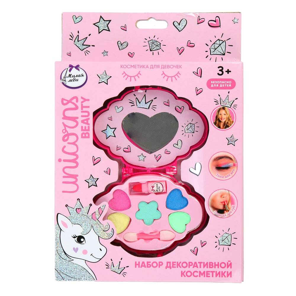 Косметика девочкам: тени для век, помада Милая Леди 117249-UNI-ML