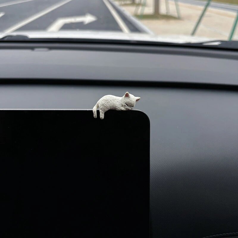 Милое украшение автомобиля, кукла Спящий кот, авто украшения, игрушки, кошка, микропейзаж, модель, милые автомобильные аксессуары, подарки, A03