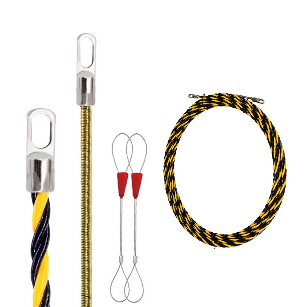 Протягиватель проволоки из рыболовной ленты через стену Протягиватель проволоки Крепеж для рыболовного кабеля со стальным тросом Помощник для протягивания проволоки через стену