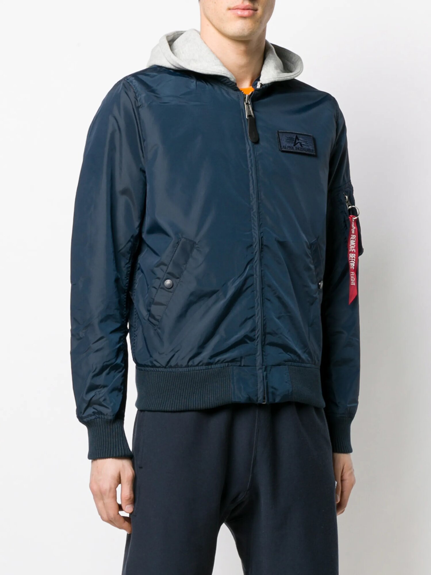 Куртка ALPHA INDUSTRIES, размер 46, синий — фото 1