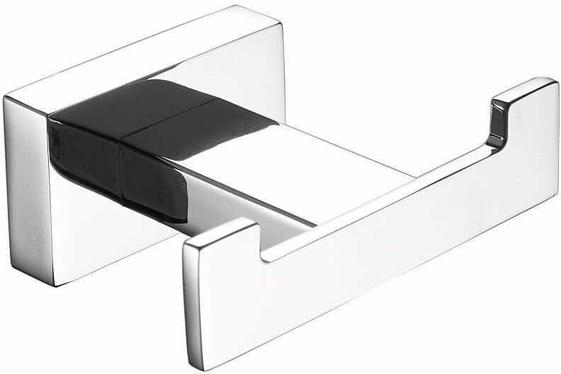 Крючок для ванной BELZ B90205-2, хром, настенный, двойной, для полотенец