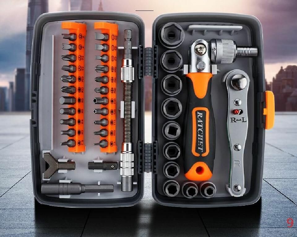 Набор инструментов 38 предметов для эндуро мотоцикла / мопеда мотокросса и бытового применения