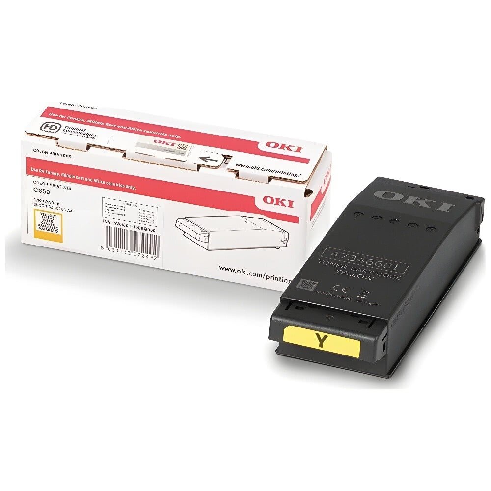 Тонер OKI 09006129 желтый C650 6K