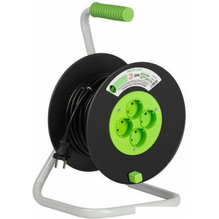 Удлинитель на катушке ЭРА GREEN LINE KAT-2x1.5-20m Б0065106