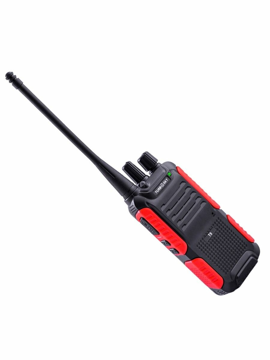 Портативная рация TurboSky T9, 2Вт, FM-радио, встроенный фонарик, голосовое управление