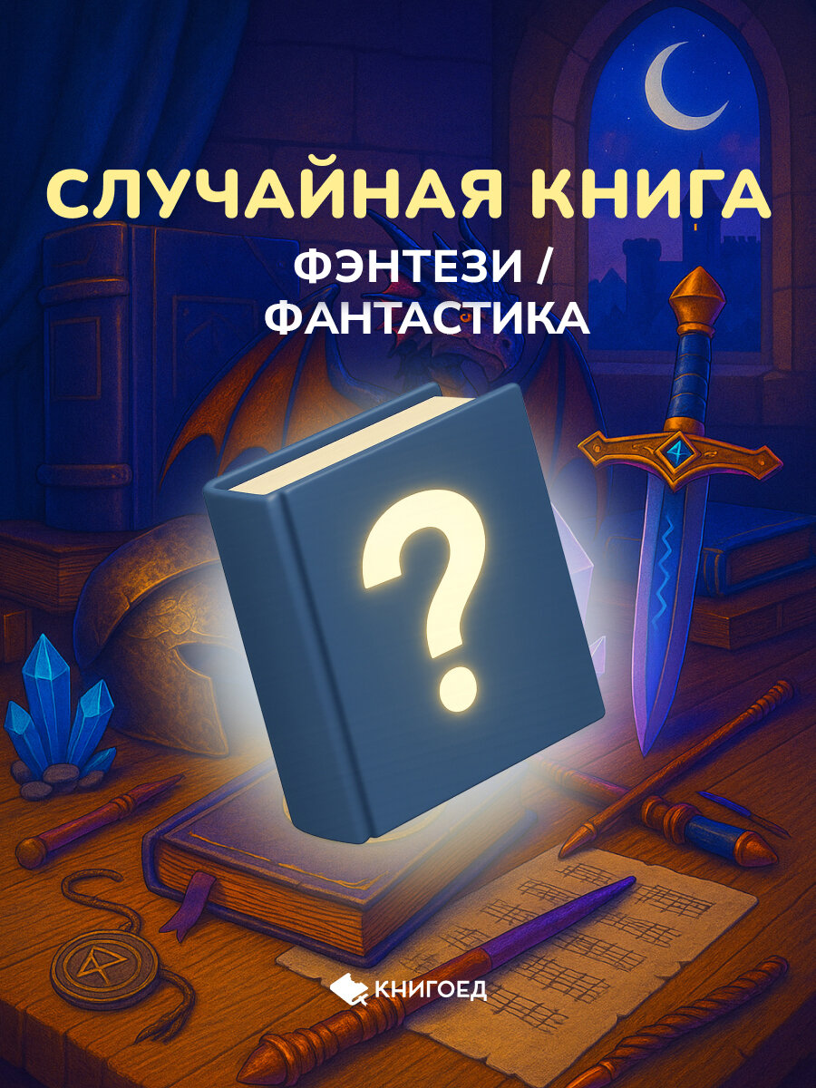 Случайная книга фантастика или фэнтези — букинистический сюрприз