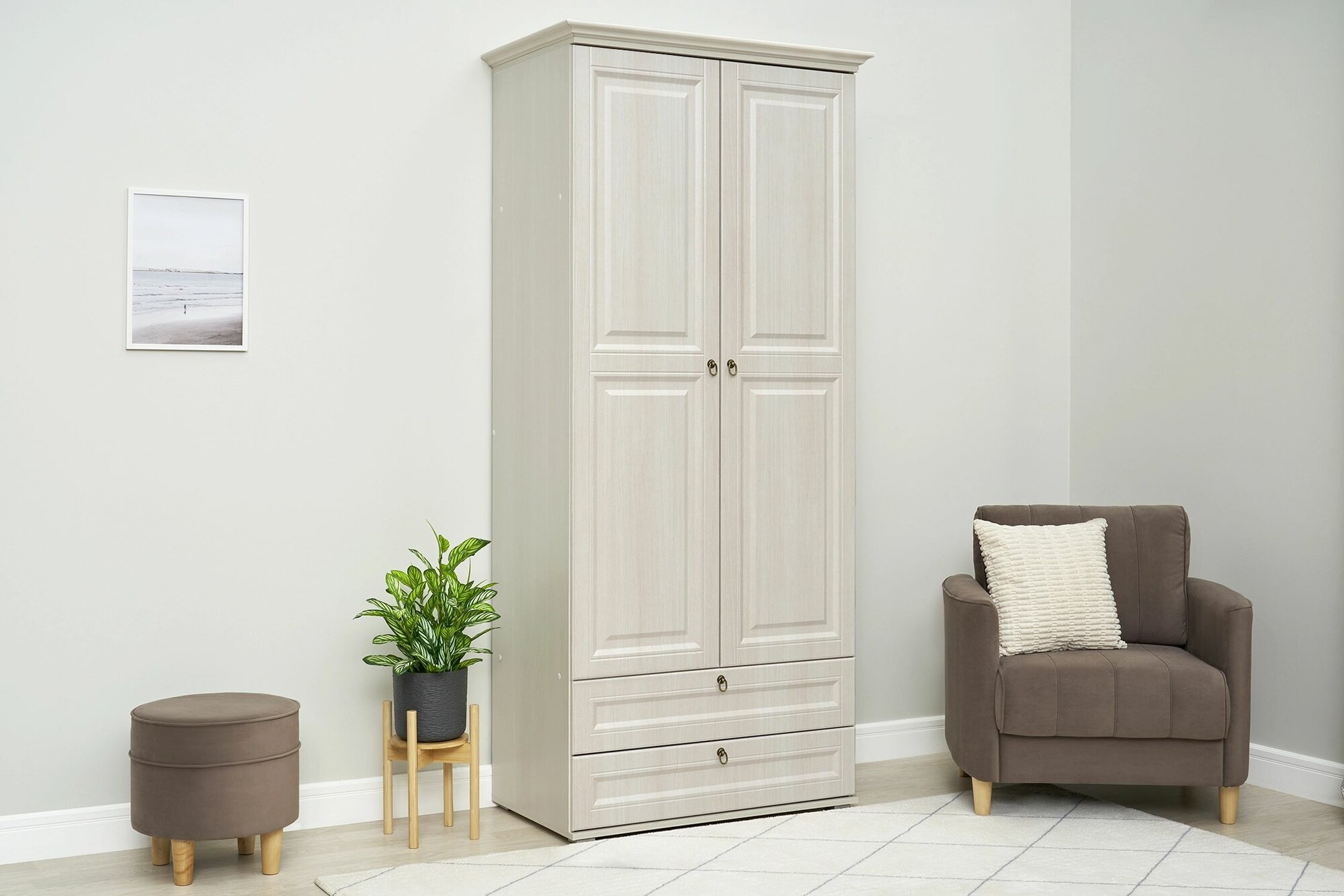 Шкаф для одежды МиФ Престиж-1 90 x 57 x 215 см