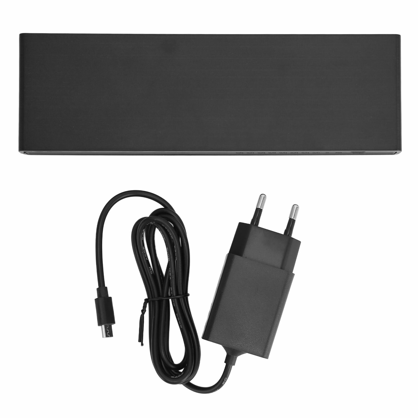 Разветвитель HDMI 1x8 4K, алюминиевый корпус, вилка ЕС