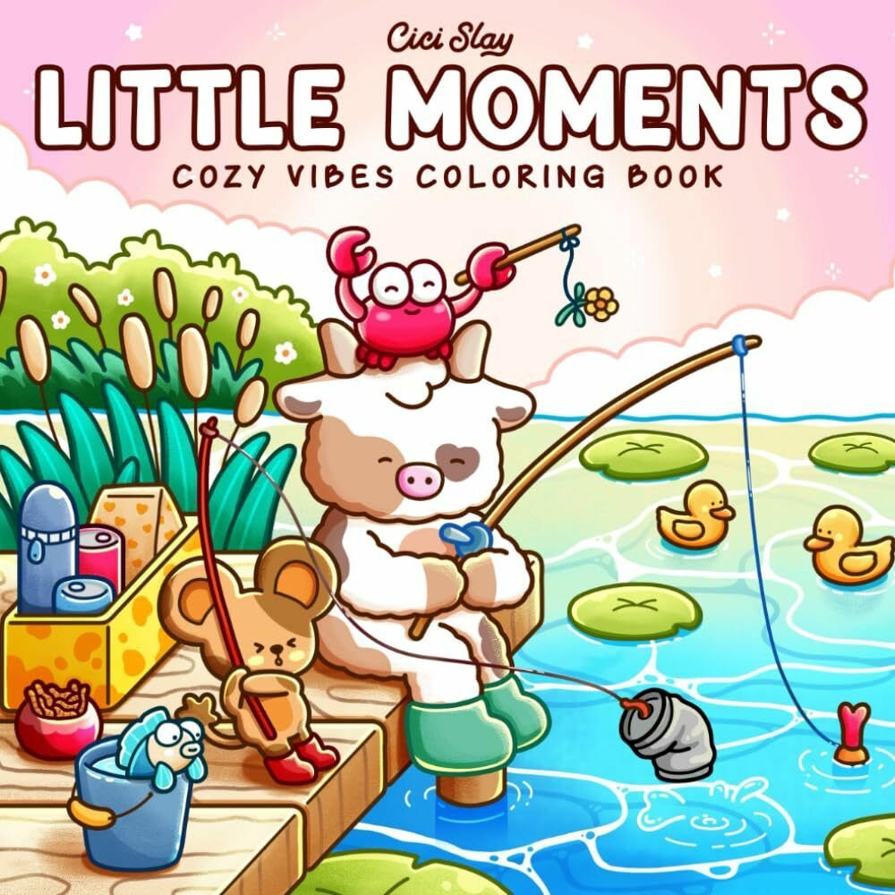 Раскраска антистресс для взрослых и подростков Coco Wyo -LITTLE MOMENTS 101
