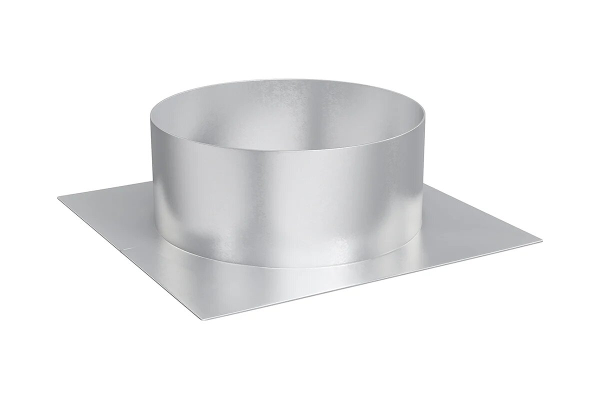 ERA Плоское основание тдпо фланец D200 295x295 из оцинкованной стали ТДПО-200ц