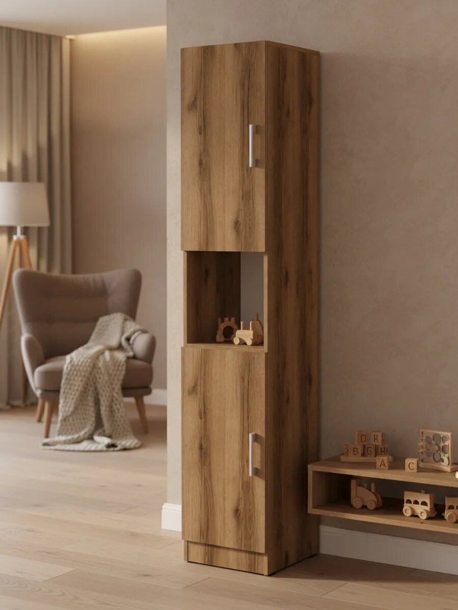 На балкон распашной шкаф пенал FRESTER с полками для одежды, от производителя