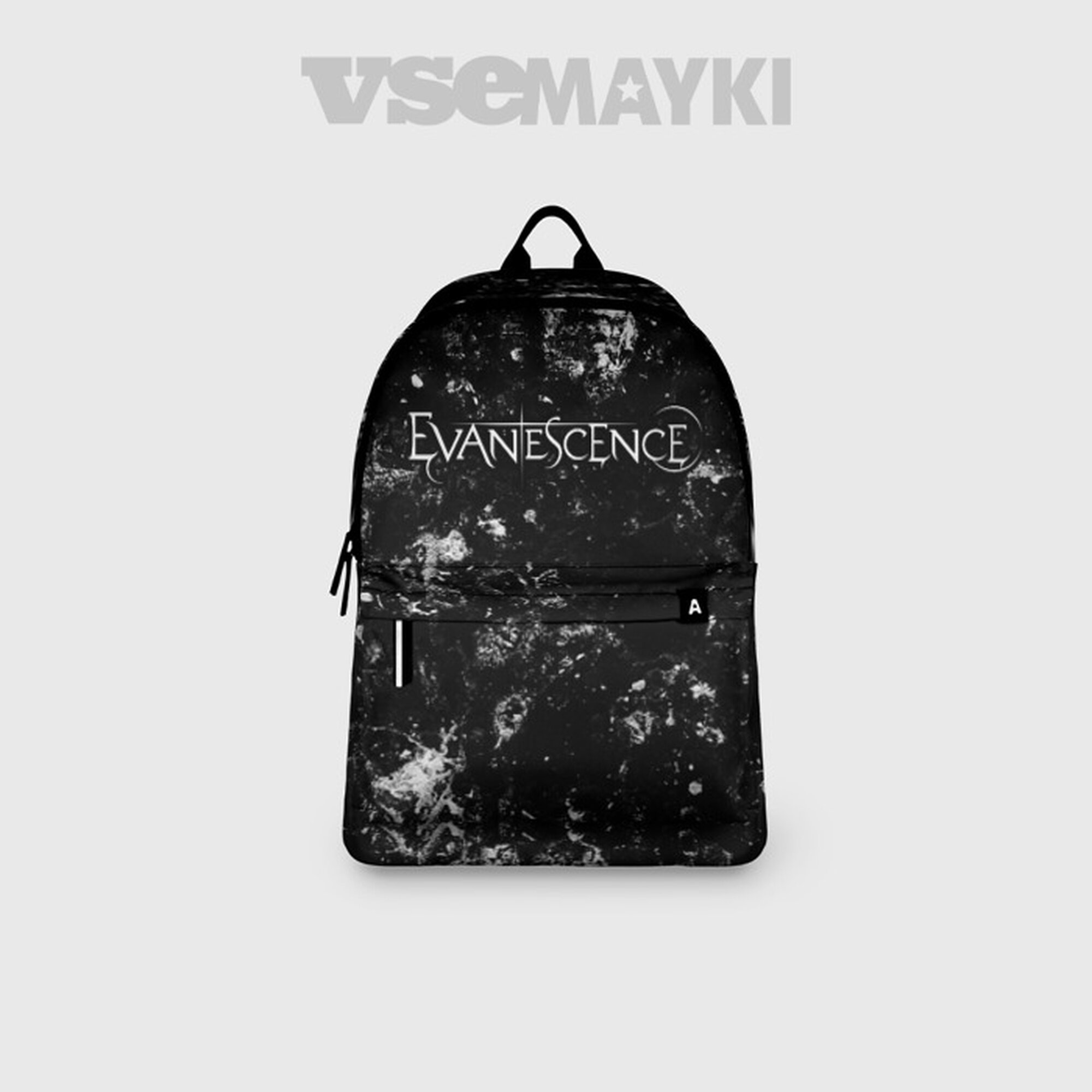 Рюкзак VseMayki с принтом Evanescence black ice, One size, белый