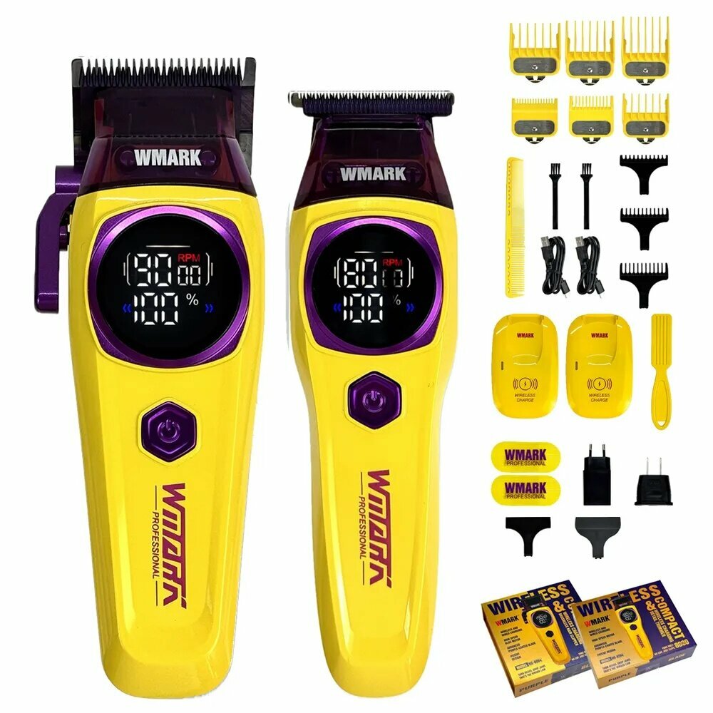 WMARK Машинка для стрижки NG-8004-8204, желтый