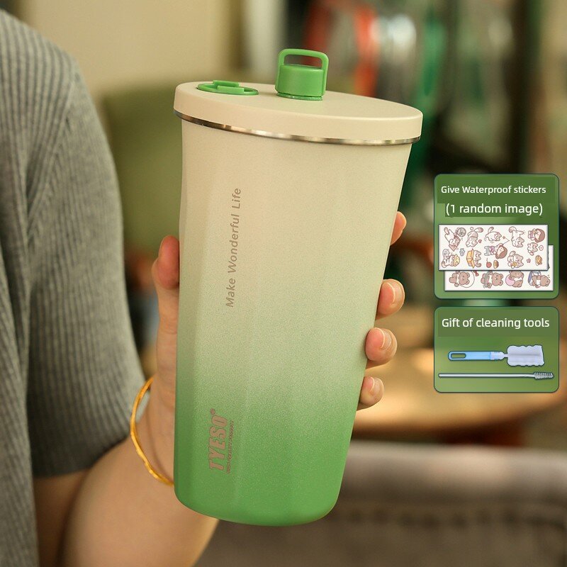 Изысканный термос, простая автомобильная кружка из нержавеющей стали, мужская кружка для воды, элегантный и