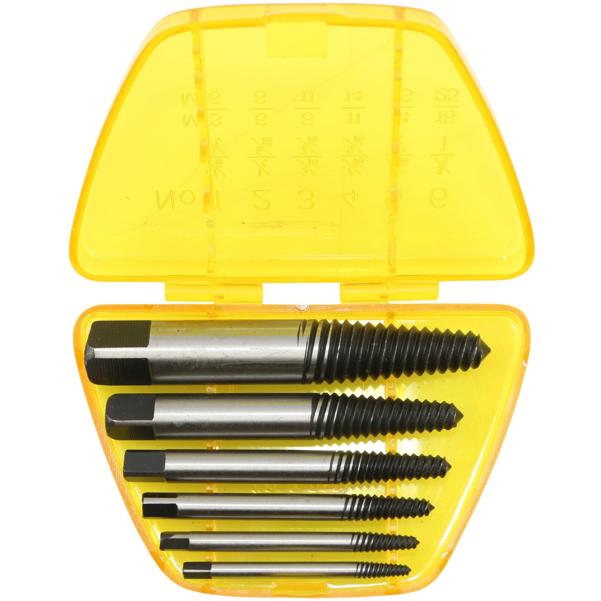 Licota TAP-50004 Набор экстракторов для сломанного крепежа углерод. сталь 1/8"-3/4" 6пр