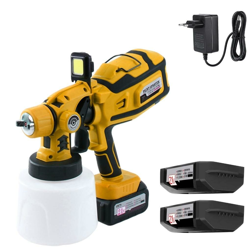 Электрокраскопульт высокого давления, 220 В, желтый