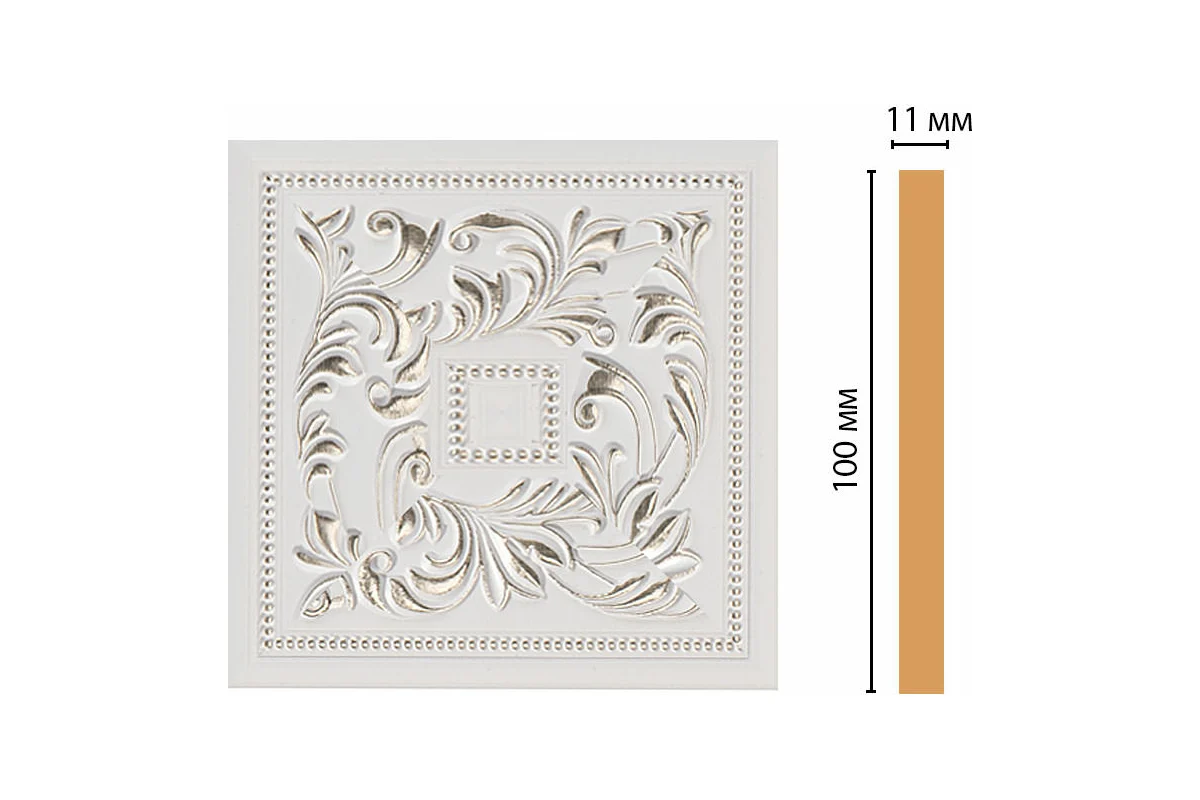 Вставка Цветная Decomaster D156-2--60 В100хШ100хД11 мм / Декомастер.