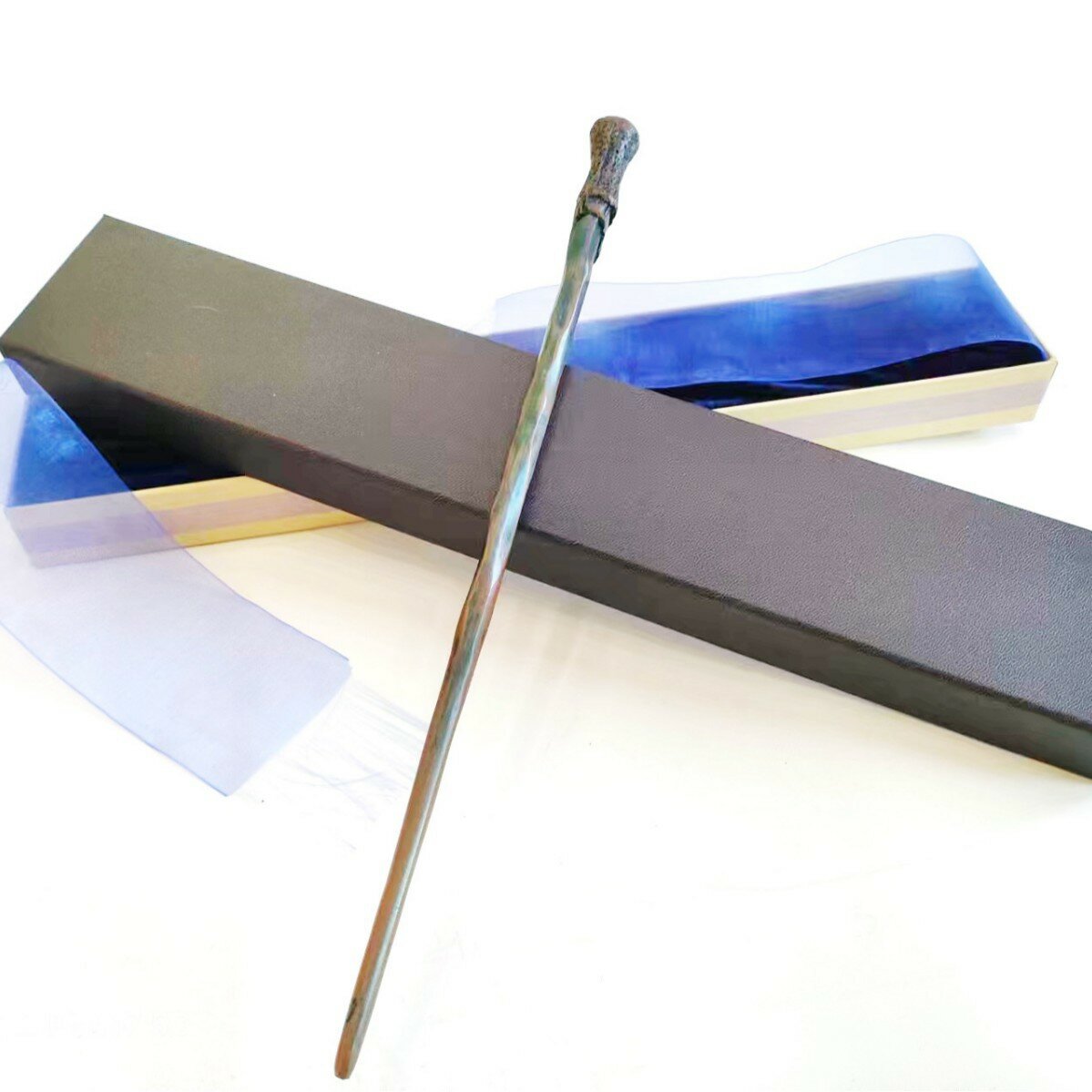 Волшебная палочка Гарри, волшебная палочка Гермионы, металлический сердечник, стальной сердечник, аниме-аксессуары, рождественские аксессуары, коробка с кофейной лентой