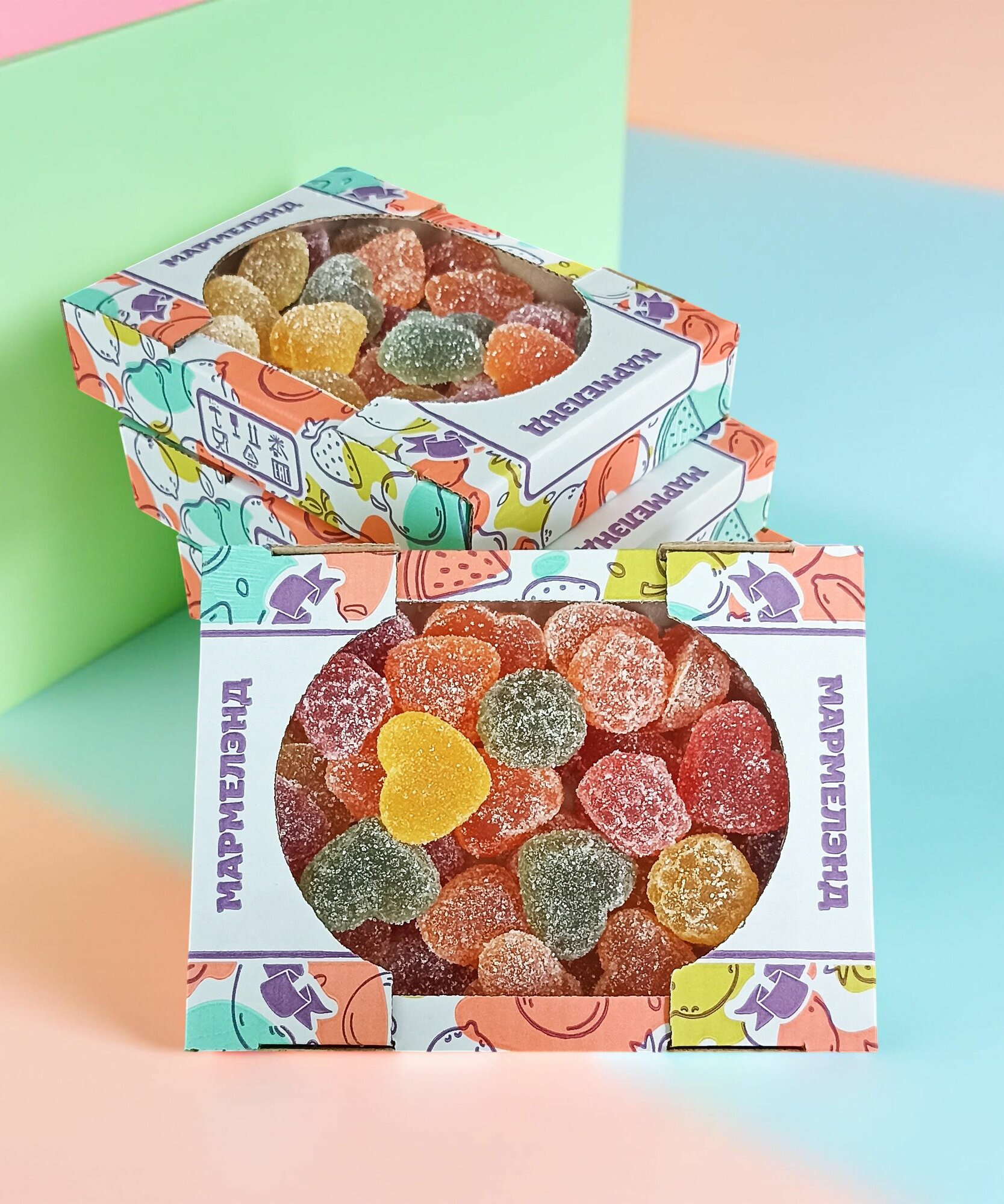 Мармелад желейный формовой "Ассорти" 500г