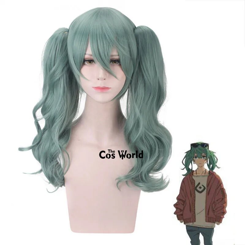 Костюм Miku Suna no Wakusei Dune Sand Planet THE COS WORLD Изумрудный, One Size, Wig